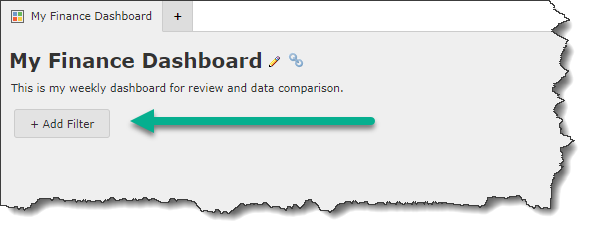 Adding Dashboard Filters